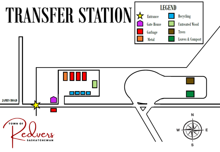 Transfer Station Map 2022 - Redvers, Saskatchewan