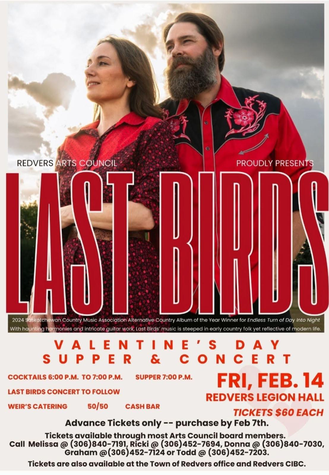 Valentine's Day Supper & Concert - Redvers, Saskatchewan